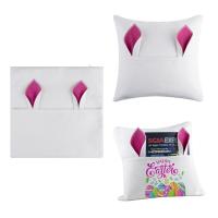 China 16*16 Inch Blank Sublimation Cushion Cover With Pocket And Rabbit Ear For Easter Day for sale