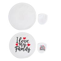 China DIY Custom Sublimation Frisbee 25cm Blank Round Sublimation Foldable Fan for sale