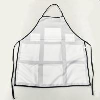 China 72*65cm Black Polyester Sublimation Apron Blanks For Kids And Adult for sale
