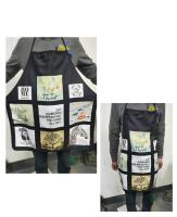 China 72*65cm Black Polyester Sublimation Apron Blanks For Kids And Adult for sale