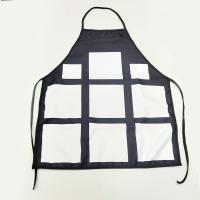 China 72*65cm Black Polyester Sublimation Apron Blanks For Kids And Adult for sale