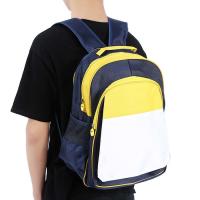 China Custom Logo Oxford Sublimation Blanks Book Storage Bag Custom Sublimated Backpacks For Kids for sale