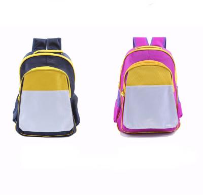 China Custom Logo Oxford Sublimation Blanks Book Storage Bag Custom Sublimated Backpacks For Kids for sale