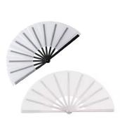 China 13'' Polyester Double Sided Sublimation Fan Blanks For Photos Printing Customization for sale