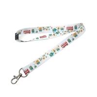 China Printable Double Sided Polyester Sublimation Lanyard Blanks With Safety Buckle for sale