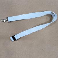 China Printable Double Sided Polyester Sublimation Lanyard Blanks With Safety Buckle for sale
