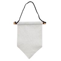 China Sublimation Banner Blanks Printable Decorative Linen Sublimation Triangle Flag for sale