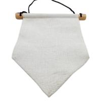 China Sublimation Banner Blanks Printable Decorative Linen Sublimation Triangle Flag for sale