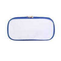 China School Stationery Sublimation Pencil Case Blank Custom Print Canvas Pen Bag Women Casual Cosmetic Bag for sale