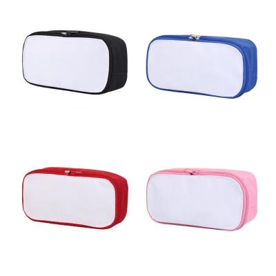 China School Stationery Sublimation Pencil Case Blank Custom Print Canvas Pen Bag Women Casual Cosmetic Bag for sale