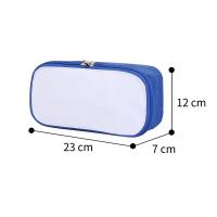 China School Stationery Sublimation Pencil Case Blank Custom Print Canvas Pen Bag Women Casual Cosmetic Bag for sale