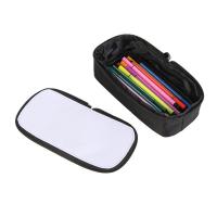 China School Stationery Sublimation Pencil Case Blank Custom Print Canvas Pen Bag Women Casual Cosmetic Bag for sale
