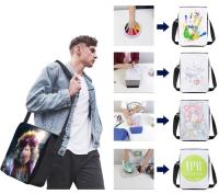 China Medium Size Sublimation Shoulder Bag Custom Messenger Bag Design Your Own Shoulder Bag for sale