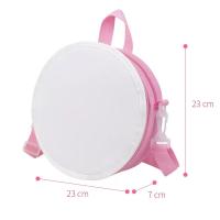 China Blank Cute Custom Crossbody Bag Small Round Sublimation Coin Purse For Ladies And Students for sale