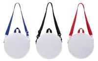 China Blank Cute Custom Crossbody Bag Small Round Sublimation Coin Purse For Ladies And Students for sale