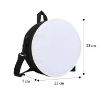 China Blank Cute Custom Crossbody Bag Small Round Sublimation Coin Purse For Ladies And Students for sale