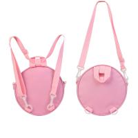 China Blank Cute Custom Crossbody Bag Small Round Sublimation Coin Purse For Ladies And Students for sale