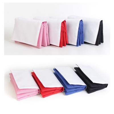 China Sublimation Blank Student Pencil Pouch Personalized Creative Three-Layer Flip Cover Zipper Stationery Bag For Storing Accessories And Cosmetics for sale