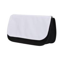 China Canvas Blank Sublimation Makeup Bag Detachable Flap DIY Custom Logo Print Pencil Cosmetic Bags for sale