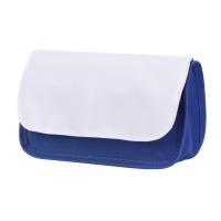 China Canvas Blank Sublimation Makeup Bag Detachable Flap DIY Custom Logo Print Pencil Cosmetic Bags for sale