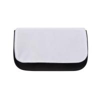 China Canvas Blank Sublimation Makeup Bag Detachable Flap DIY Custom Logo Print Pencil Cosmetic Bags for sale
