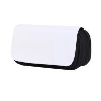 China Double Layer Sublimation Pencil Case Blank DIY Custom Polyester Sublimation Makeup Bag For Women for sale