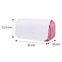 China Double Layer Sublimation Pencil Case Blank DIY Custom Polyester Sublimation Makeup Bag For Women for sale