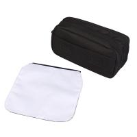 China Double Layer Sublimation Pencil Case Blank DIY Custom Polyester Sublimation Makeup Bag For Women for sale