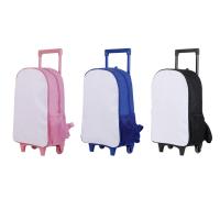 China Full Printing Sublimation Blanks Trolley Bags With Wheels Personalized Luggage Bags Custom School Bag For Teenagers Kids for sale
