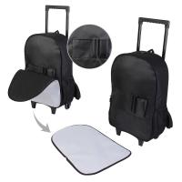 China Full Printing Sublimation Blanks Trolley Bags With Wheels Personalized Luggage Bags Custom School Bag For Teenagers Kids for sale