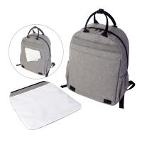 China Custom Photo Sublimation Backpack Diaper Bag Multifunction Travel Baby Changing Mummy Bag Novelty Gift for sale