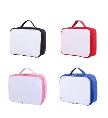 China Blank Portable Thermal Sublimation Blank Lunch Bags For Camping School Travel Sport Custom Sublimation Picnic Bag for sale