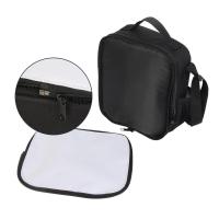 China Custom Logo Sublimation Blank Insulated Lunch Tote Bag With Strap Heat Transfer Lunch Crossbody Bag Blanks for sale