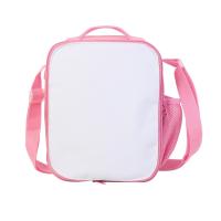China Custom Logo Sublimation Blank Insulated Lunch Tote Bag With Strap Heat Transfer Lunch Crossbody Bag Blanks for sale