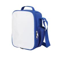 China Custom Logo Sublimation Blank Insulated Lunch Tote Bag With Strap Heat Transfer Lunch Crossbody Bag Blanks for sale