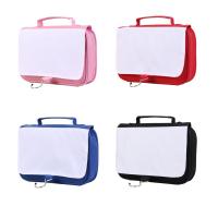 China Sublimation Toiletry Bag Custom Blanks Hanging Cosmetic Bag Personalised Travel Wash Bag for sale