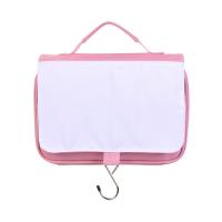 China Sublimation Toiletry Bag Custom Blanks Hanging Cosmetic Bag Personalised Travel Wash Bag for sale