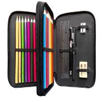 China Waterproof Portable Sublimation Pencil Bag Diy Custom Art Drawing Stationery Bag Blanks for sale