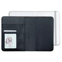 China Sublimation Passport Cover ID Card Holder Double Sided Custom Print PU Leather Sublimation Passport Holder for sale