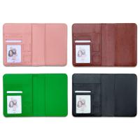 China Sublimation Passport Cover ID Card Holder Double Sided Custom Print PU Leather Sublimation Passport Holder for sale