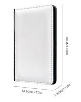 China Waterproof Leather Sublimation Passport Cover Blanks Personalized Passport Case for sale