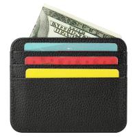 China Blank Sublimation Money Card Holder Personalized Leather Business Card Holder for sale