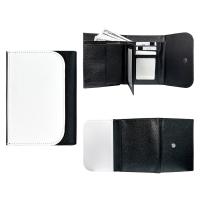 China Big Capacity Multiple Card Slots Sublimation Trifold Leather Wallet For Men And Women for sale