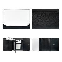 China Big Capacity Multiple Card Slots Sublimation Trifold Leather Wallet For Men And Women for sale
