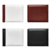 China Mens Personalized Bifold Wallet With Multiple Card Slots PU leather Sublimation Wallet Blanks for sale