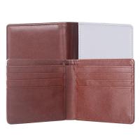 China Mens Personalized Bifold Wallet With Multiple Card Slots PU leather Sublimation Wallet Blanks for sale