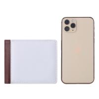 China Mens Personalized Bifold Wallet With Multiple Card Slots PU leather Sublimation Wallet Blanks for sale