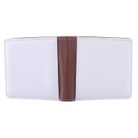 China Mens Personalized Bifold Wallet With Multiple Card Slots PU leather Sublimation Wallet Blanks for sale