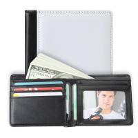 China Personalized Mens Bifold Wallet Pu Leather Blank Sublimation Wallets for sale