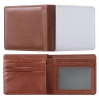 China Personalized Mens Bifold Wallet Pu Leather Blank Sublimation Wallets for sale